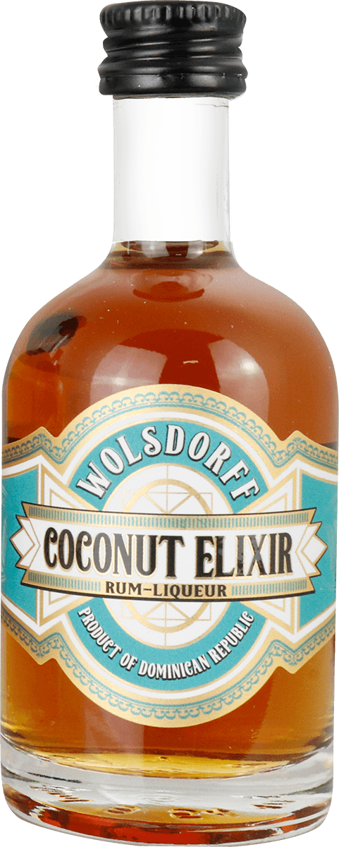 WOLSDORFF Coconut Elixir Rum Liqueur Miniatur für 3,50