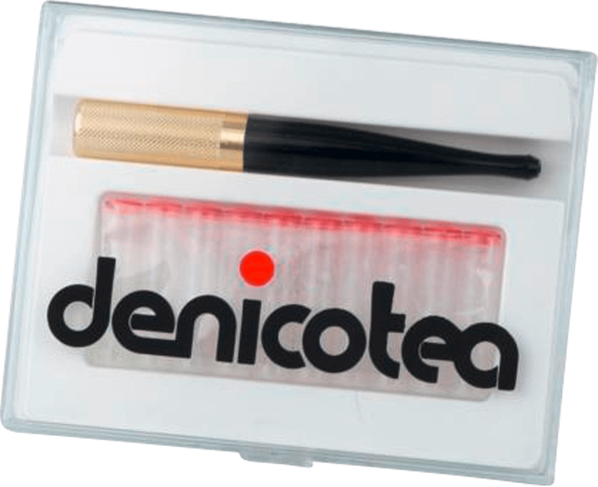 denicotea Zigarettenspitze Automatic gold guillochiert L für 13,50